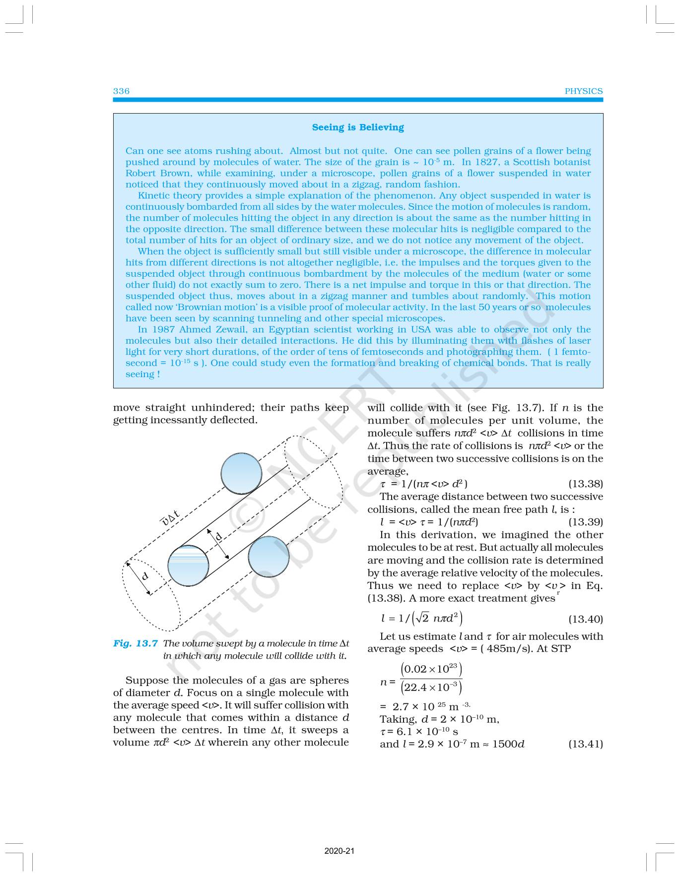 Kinetic Theory - NCERT Book of Class 11 Physics Part II